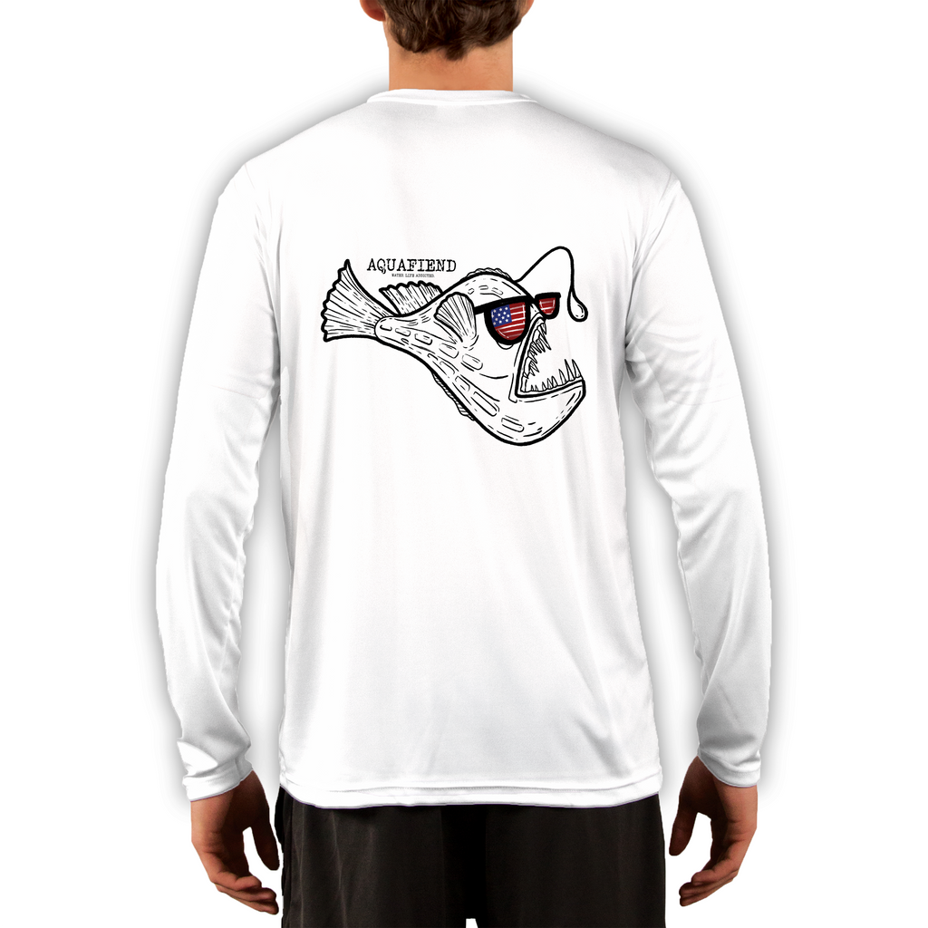 Men's American Angler White – Aquafiend Swimwear
