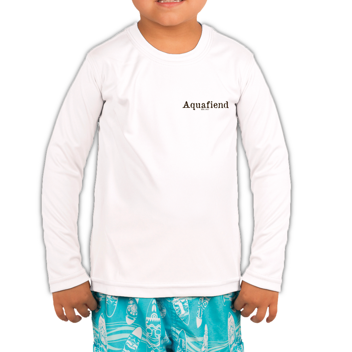 Toddler American Angler White – Aquafiend Swimwear